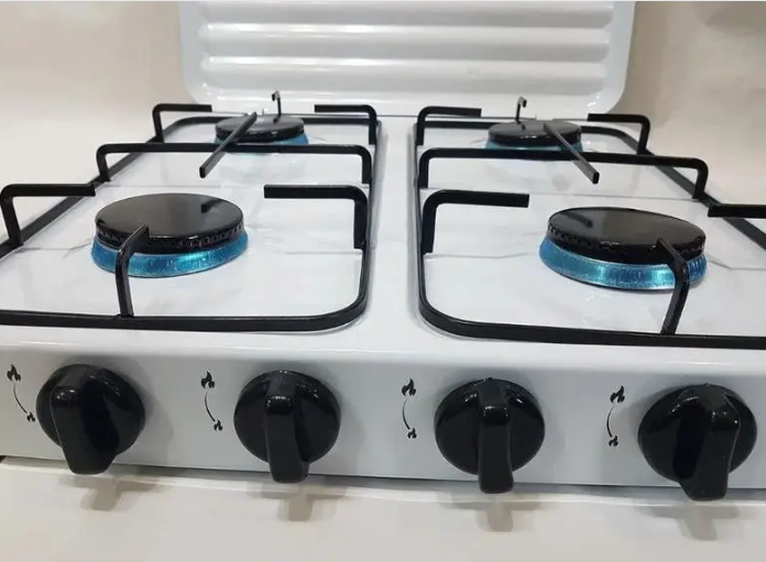 Настольная кухонная газовая плита на 4 конфорки Domotec MS 6604 таганок ...