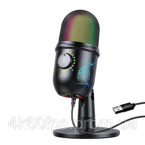 Купить Конденсаторный USB-микрофон с функцией шумоподавления Игровой ...