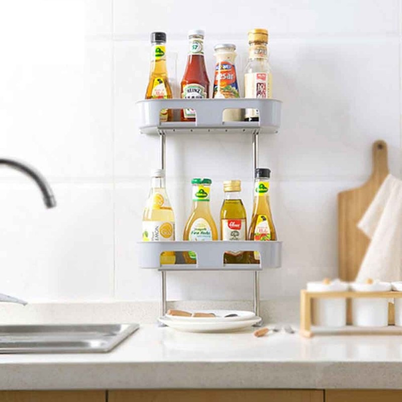 Полиця для ванної кімнати пластик Кутовий органайзер на кухню Полку в душову Id 1900936187