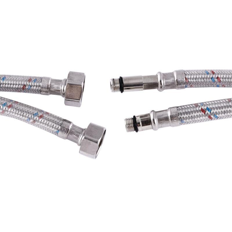 Купить Гибкие шланги для смесителя Гайка 1/2'' - Штуцер M10 (100 см) 2 ...