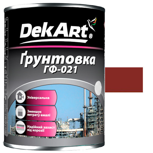 Купить Грунтовка ГФ-021 TM "DekArt" 2,8кг красно-коричневая, цена 314 ...