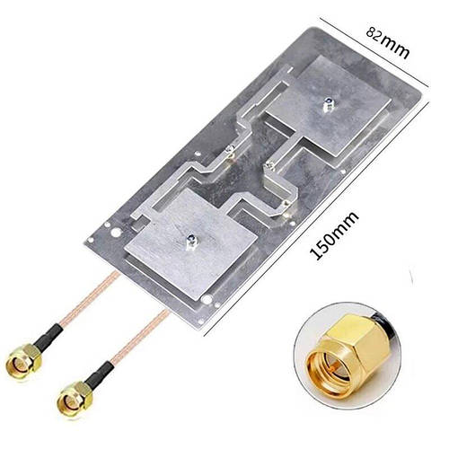 Купити Антена-пластина (модуль) 2.4G 5.8G 9-12dBi, SMA-male, ціна 2180 ...