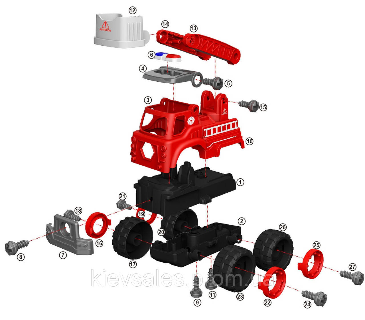 Купить Пожарный кран Diy Spatial Creativity LM9034 Разноцветный 6548100 ...