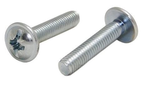 Купить Винт DIN 967 М3 х 16 мм ЦБ Набор 100 шт с Полукруглой Головкой и Фланцем PZ+PL Spec, цена ...