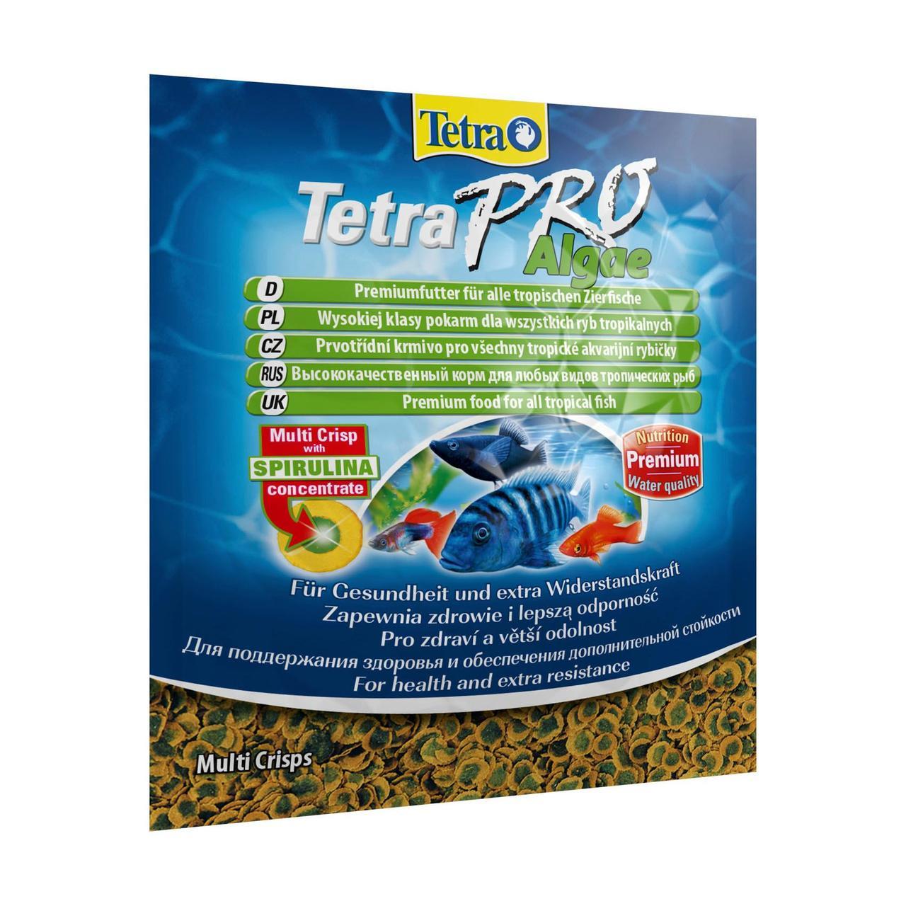 Купить Tetra PRO Algae (Vegetable) 12 г для больших и средних рыб, цена ...