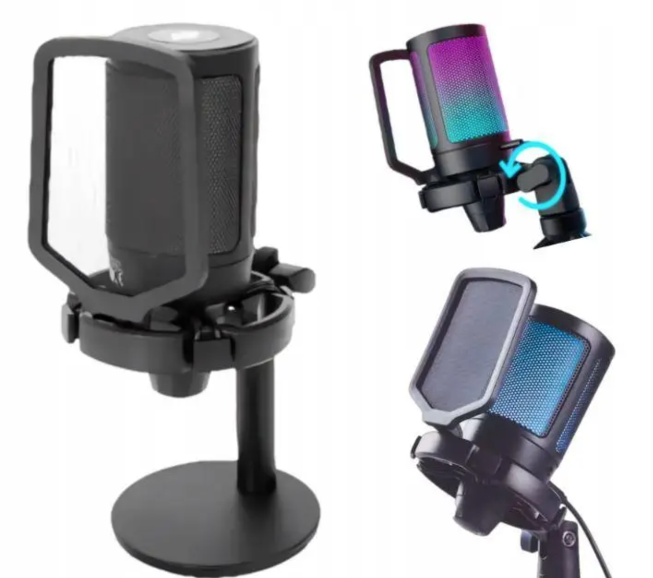 Микрофон Nor-Tec с светодиодной подсветкой конденсаторный микрофон ...