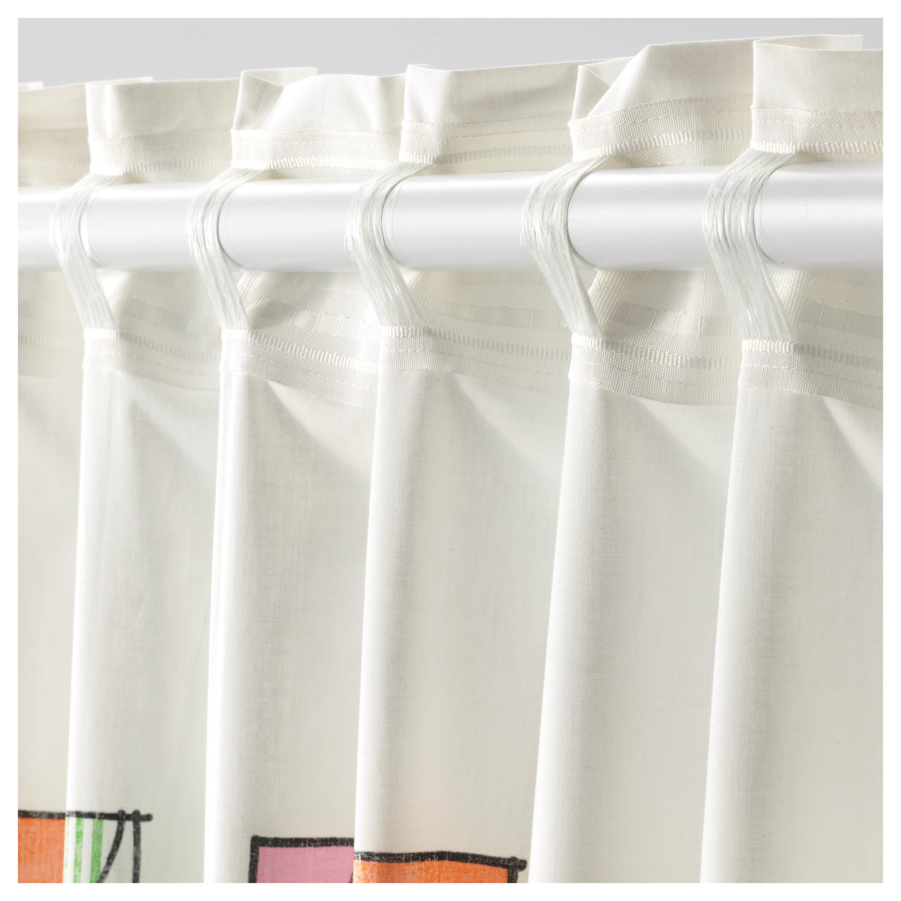 Гардины с прихватом ИКЕА HEMMAHOS 1 пара разноцветный 803.323.50 (ID ...