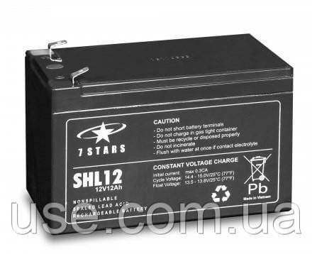 Аккумулятор 12 Вольт, 12V, тип AGM, необслуживаемый, SHL12: продаж ...