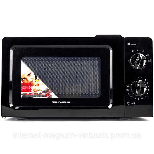 Микроволновая печь Grunhelm 20MX701 микроволновка черная и белая (ID ...