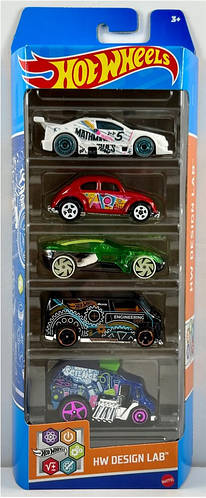 Hot Wheels Подарочный набор машинок из 5-ти штук HW Design Lab HLY72 5 ...
