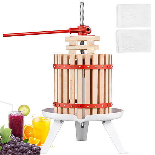 VEVOR Fruit Press Juice Press Berry Press 6 L, Fruit Press 17,5 x 26 cm ...