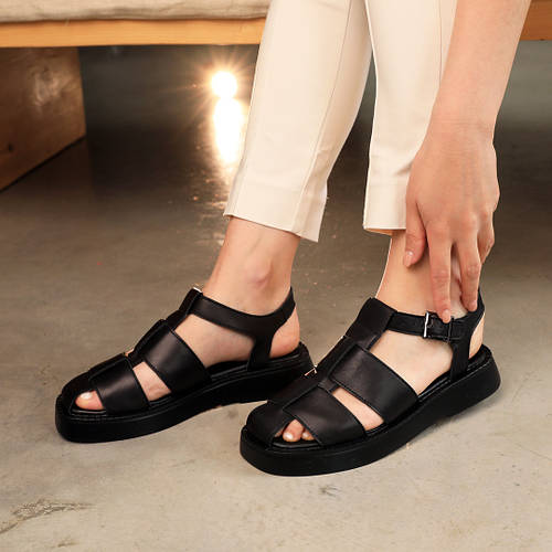 Купить Летние Женские Сандали Черные Ждя Женщин Обувь На Лето 4s ...