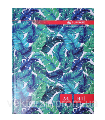 Купить Книга обліку Buromax FLORISTICA 144 арк.кліт.оф.(тв. лам. обл ...