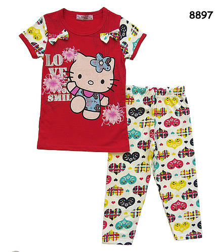 Літній костюм Hello Kitty для дівчинки. 7 років (ID#80525367), ціна ...