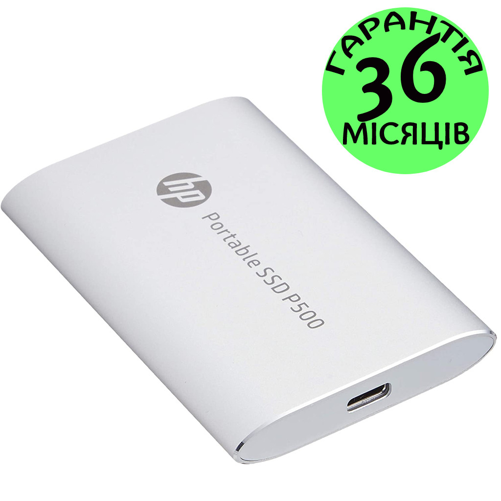 Внешний SSD 250 Гб HP P500 USB 3.2 Gen 2 Type-C, серебристый ...