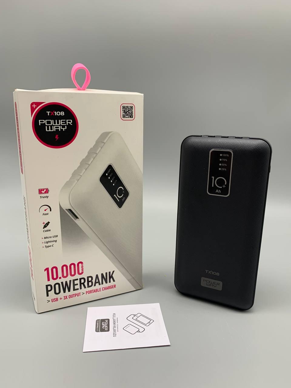 Купить Повербанк POWER WAY TX108 10 000 mAh, цена 750 ₴ — Prom.ua (ID ...