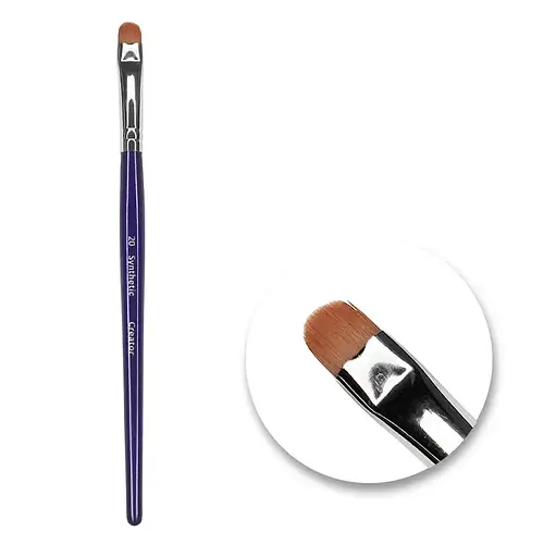 Кисточка CREATOR Synthetic №20 для бровей широкая скругленная (ID ...