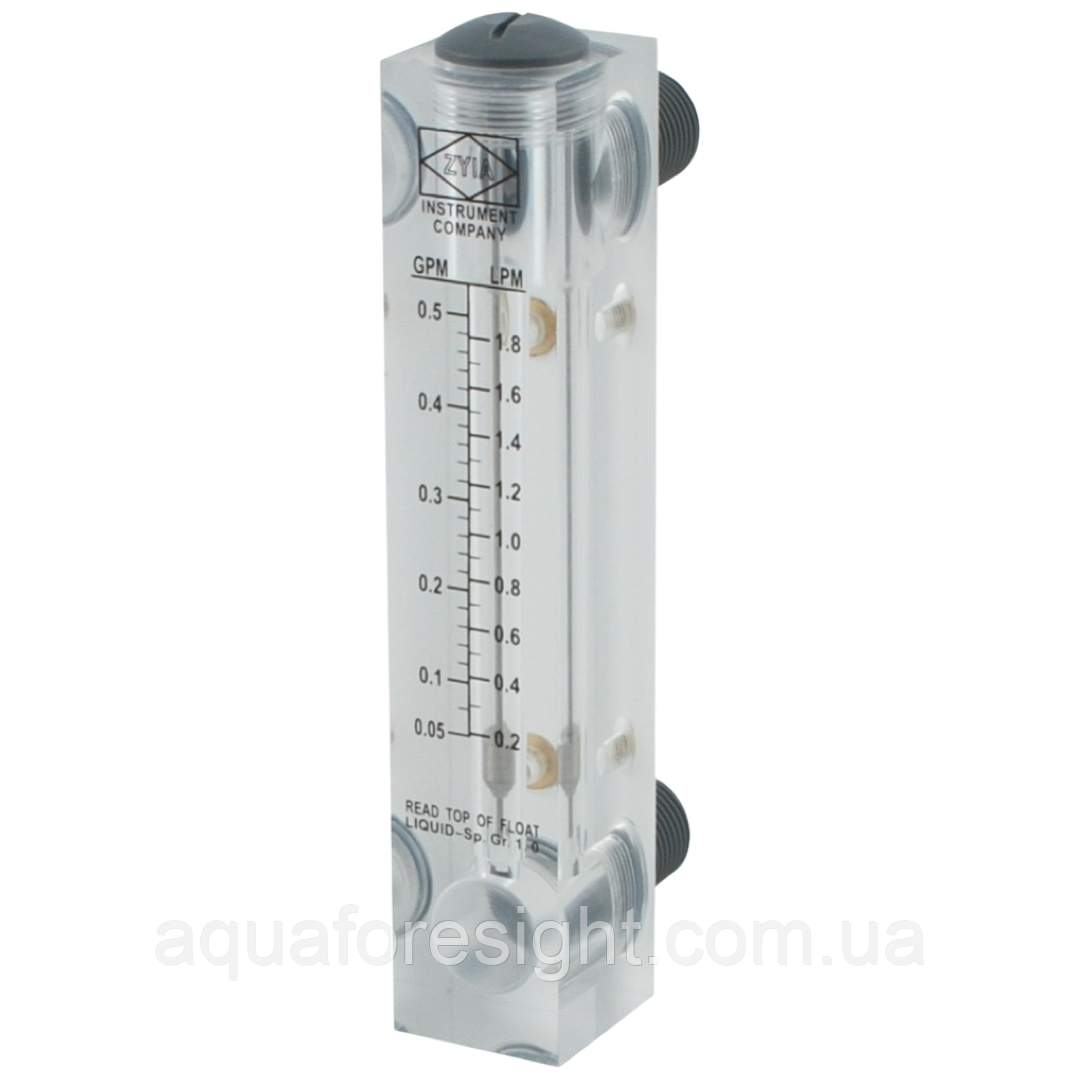 Ротаметр панельный Zyia LZM-15Z-0,05-0,5 GPM (0,2 - 1,8 л/мин) (ID#1907715566), цена: 1129 ...