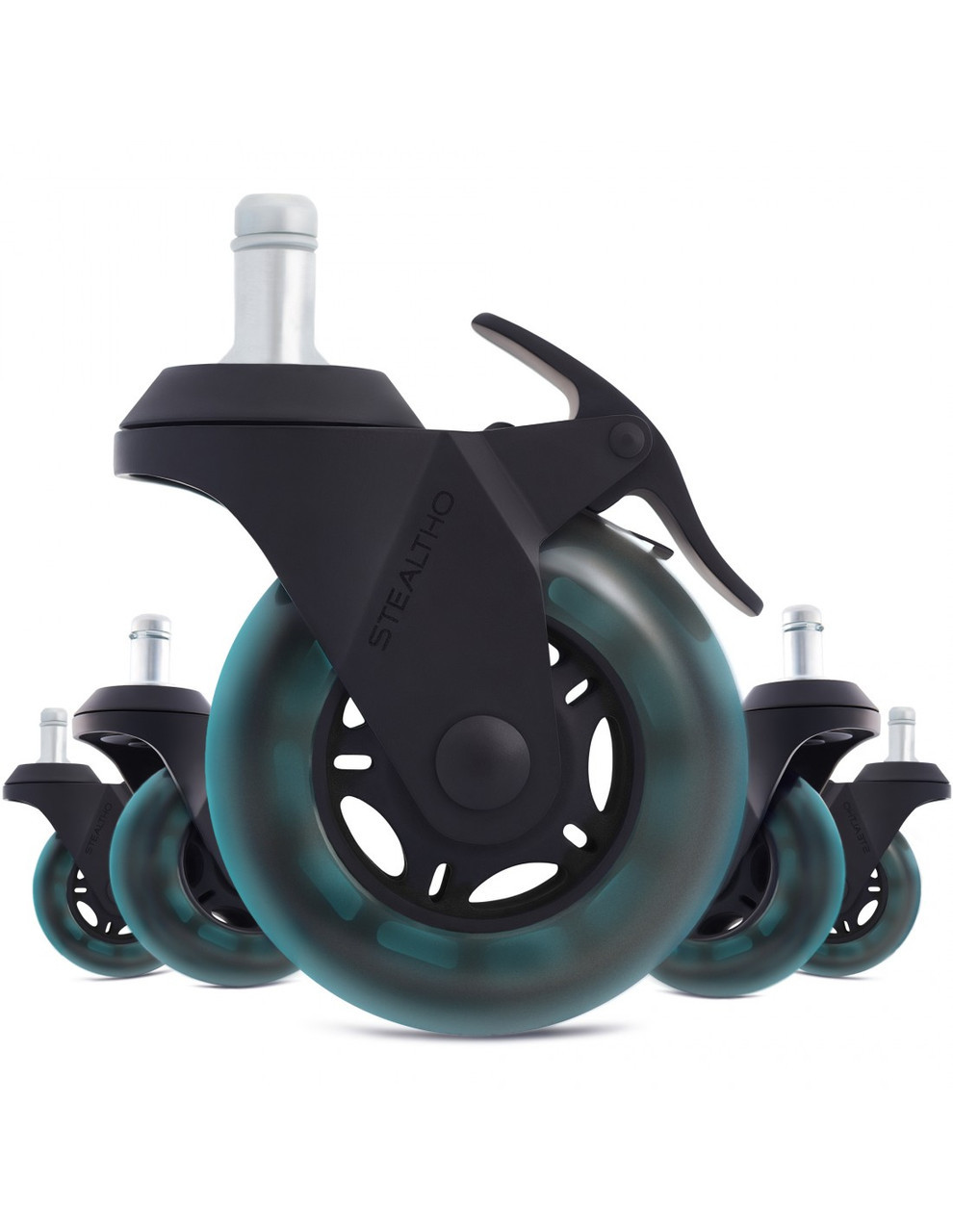 Колеса STEALTHO Magic Office Chair Caster Wheels для Офісних Крісел (5 ...