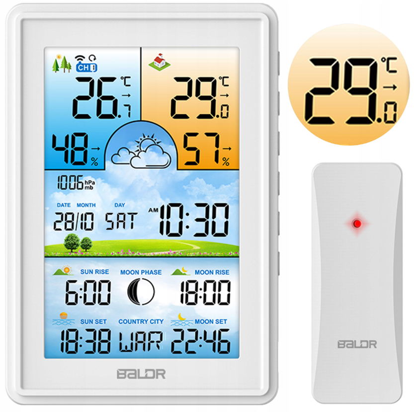 Метеостанция беспроводная Baldr BD-906 WHITE (Польша): продажа, цена в ...