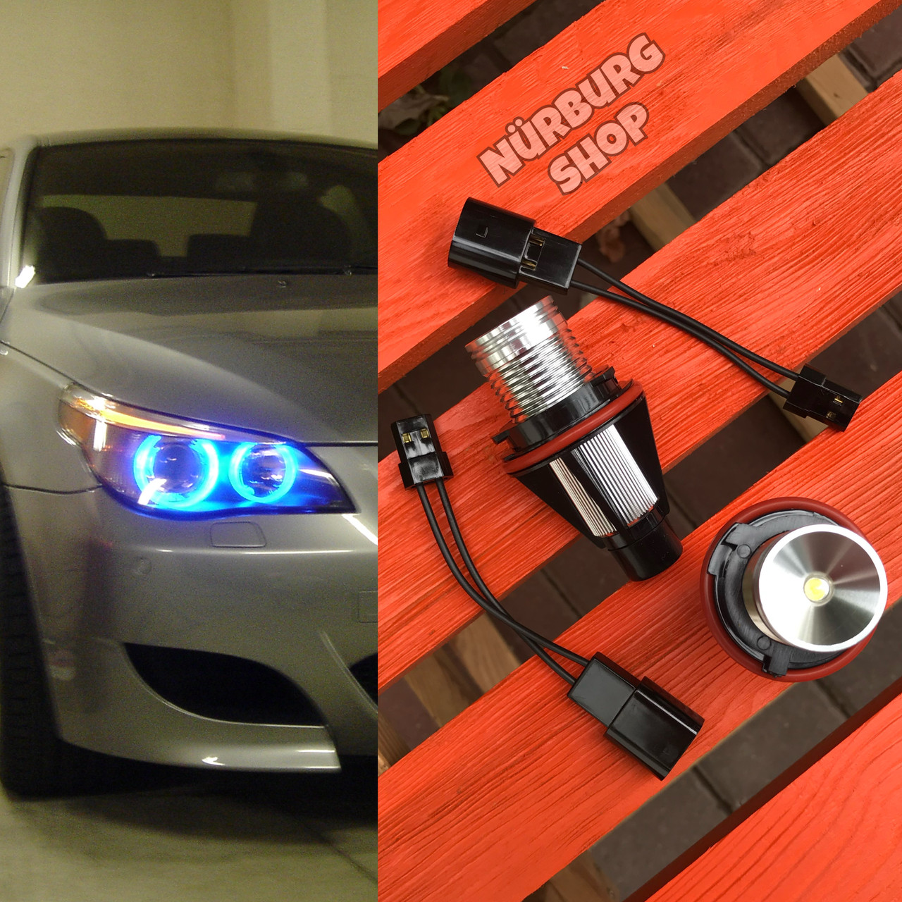 LED маркеры BMW в ангельские глазки E39 E53 E60 E87 E83 E61 E63 синие лампочки (ID#1901882277 ...