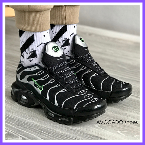 Кроссовки мужские Nike air max TN+ black gray / Найк аир макс ТН+ плюс ...