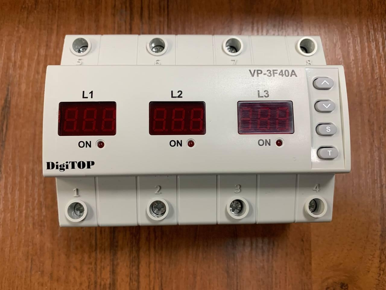 Купить Трёхфазное реле напряжения DigiTOP VP-3F40A, цена 2666 ₴ — Prom.ua (ID#1908685041)