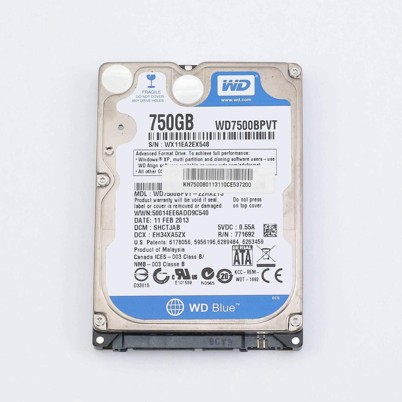 Купить Жесткий диск HDD Western Digital 750GB 5400rpm 8Mb 2.5" SATA II ...