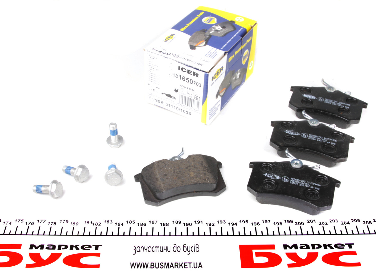 Колодки тормозные (задние) Audi A4/A6/Renault Scenic/Megane 97-/Fluence ...