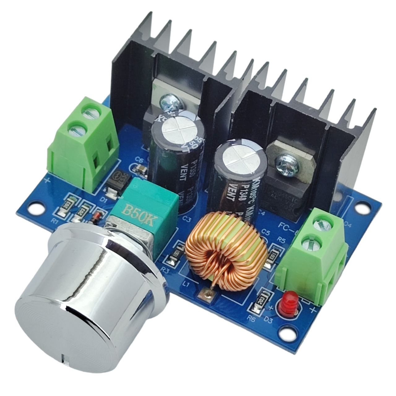 Понижающий DC-DC преобразователь XH-M401 на XL4016E1 с радиатором и ...