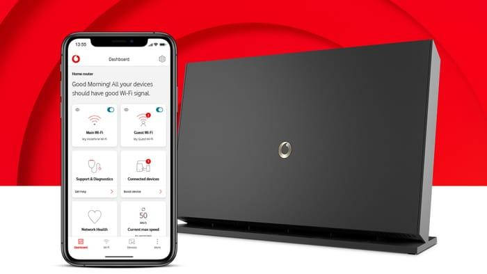 Дефект, треснут кут Двухдиапазонный роутер стандарта 802.11ас Vodafone ...