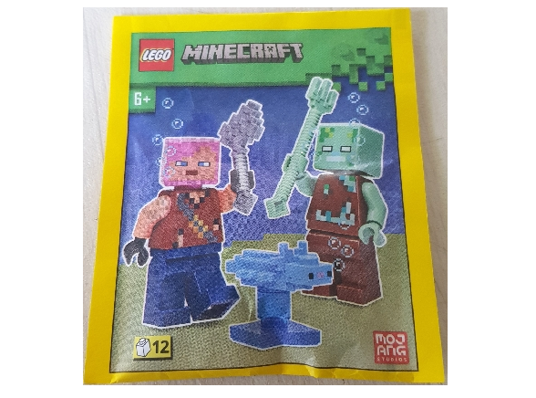 Lego Minecraft Drowned and Axolotl: набір Утопленик і Аксолотль 662303 ...