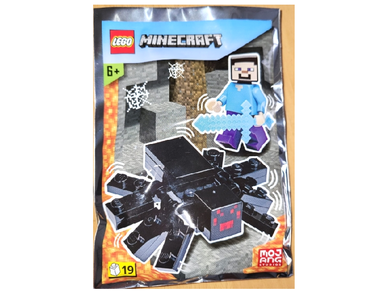 Купить Lego Minecraft Steve with Spider: набор майнкрафт Стив и паук ...