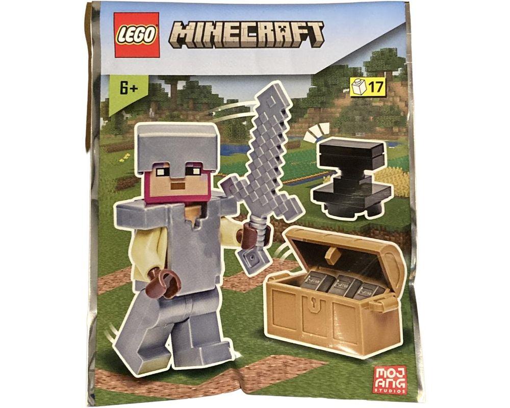 Lego Minecraft Knight Mini Figure with Chest and Anvil: набор майнкрафт ...