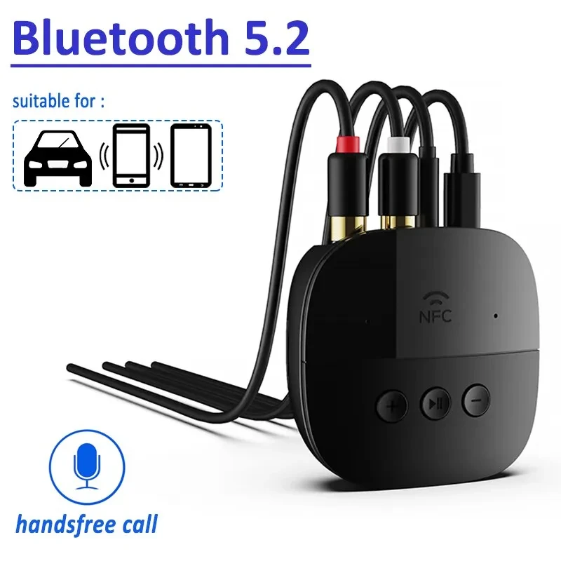 NFC Bluetooth AUX адаптер 5.2 BR06 аудио приемник стерео ресивер 3.5mm ...