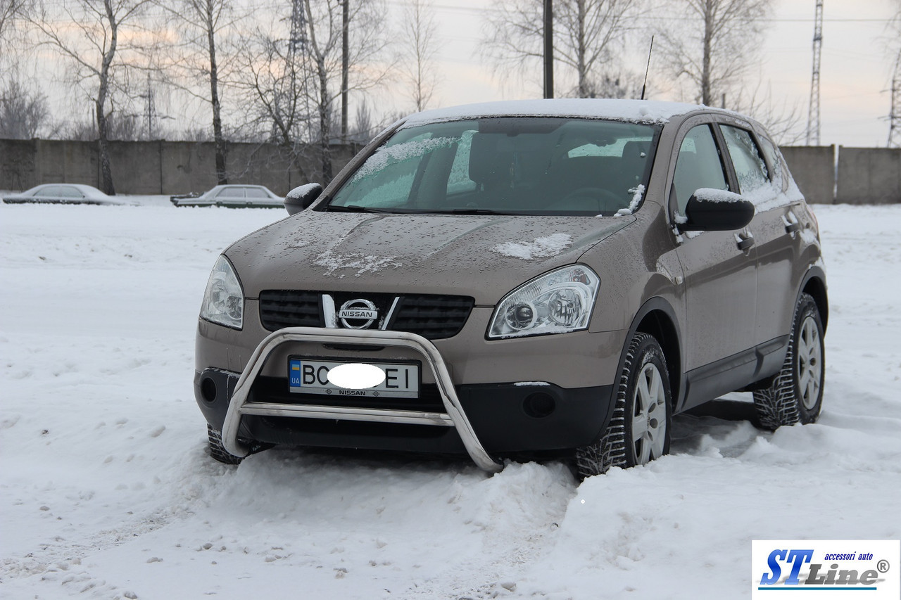 Купити Кенгурятник Nissan Qashqai J10 06-10 захист переднього бампера ...