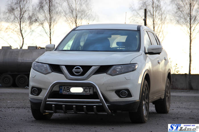 Кенгурятник Nissan X-Trail T32 14-17 защита переднего бампера ...
