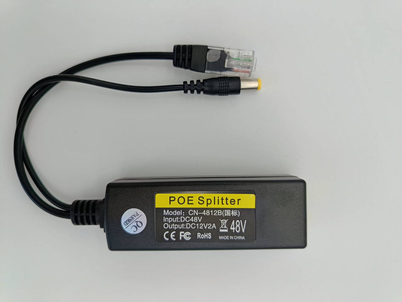POE Injector/Splitter (PoE 48V to 12V2A + LAN Метод B) (ID#1907826807 ...