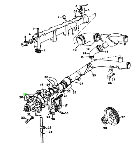 Ущільнення помпи Jeep Cherokee VM-motori 04723198 (ID#1910738007), ціна ...