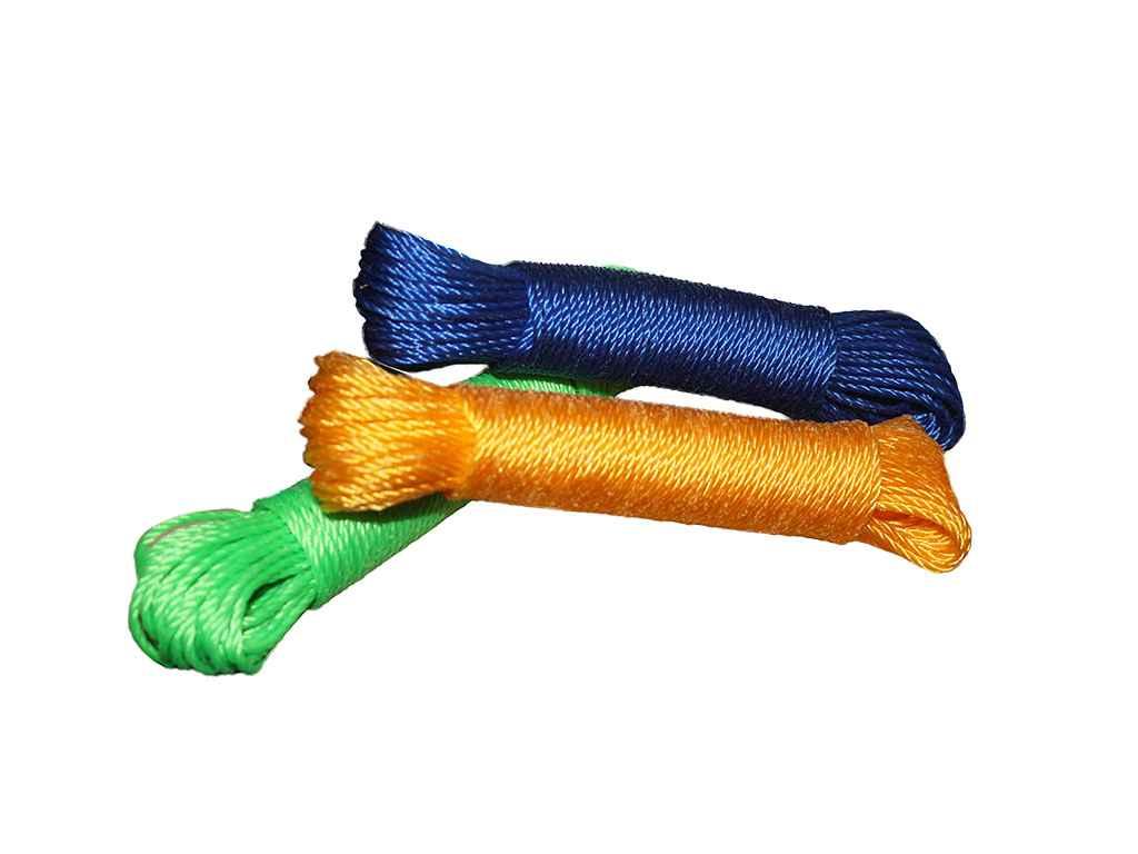 Купити Мотузка господарська нейлонова 20м 2мм різнокольорова ТМ Китай, ціна 39 ₴ - Prom.ua (ID ...