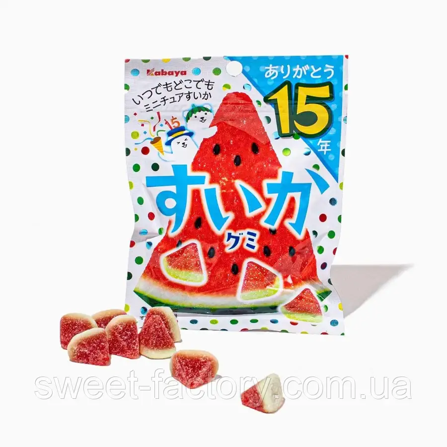 Kabaya Watermelon Gummy 50g (ID#1911571393), ціна: 214 ₴, купити на Prom.ua
