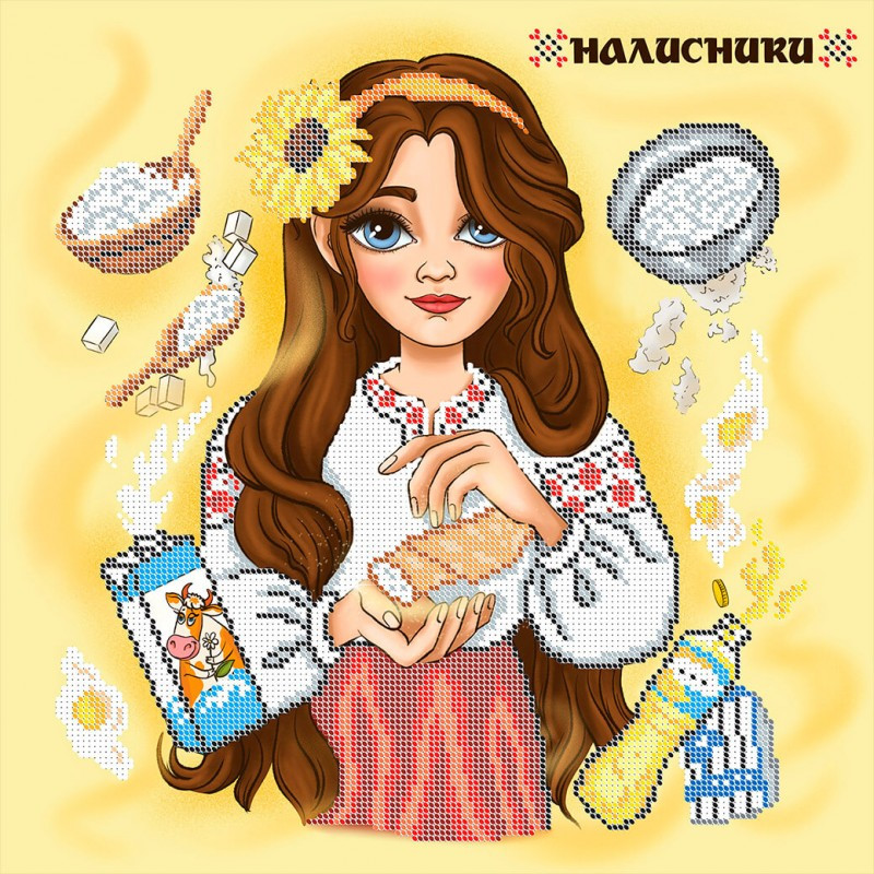 Схема для Вишивання Бісером W 0691 Налисники Гастрономічна Карта України — в Категории