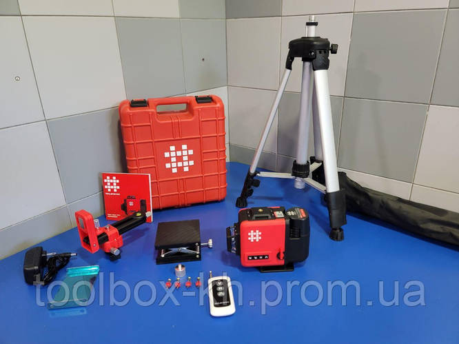 Лазерний рівень Shijing 7859F 3D +Штатив 1,2м Гарантія Оригінал Акб (ID ...