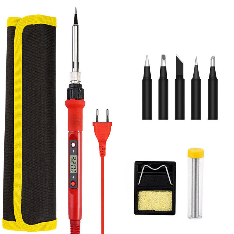 Електричний паяльник 80 Вт з комплектом аксесуарів, регулювання ...