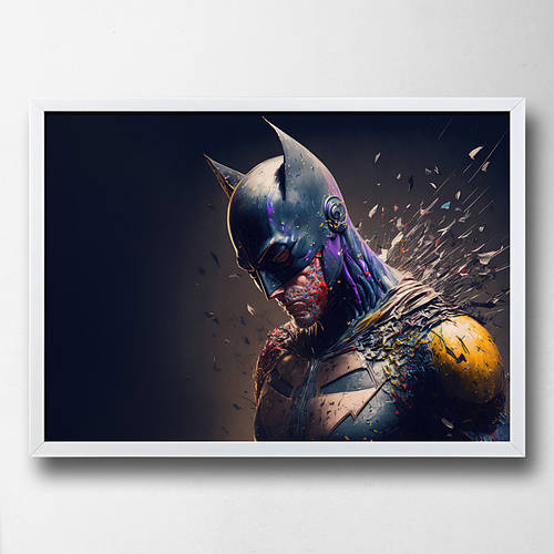 Постер на ПВХ "Batman Portrait Art" UkrPoster 2212570085 белая рамка ...