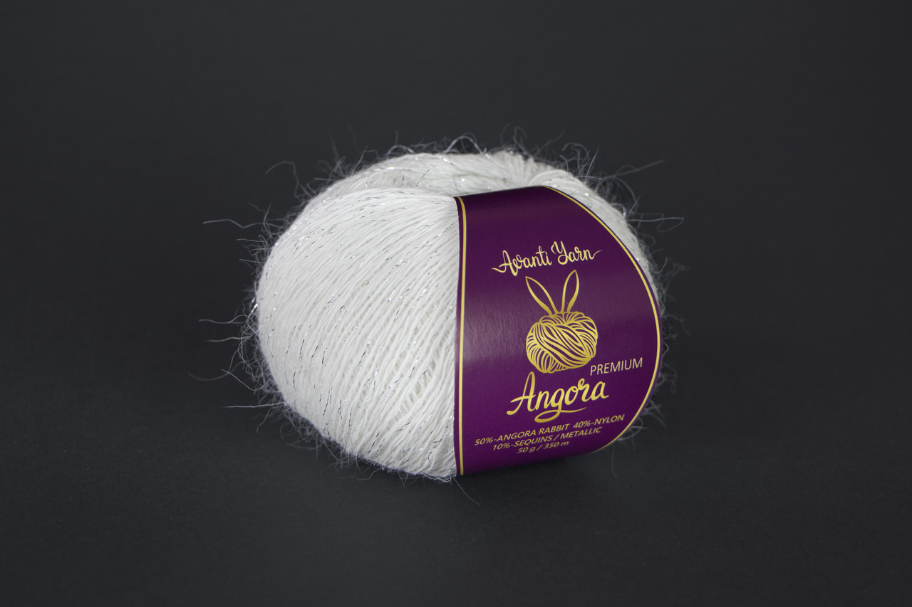 Купити Avanti Yarn ANGORA PREMIUM (Ангора Преміум) № ЕF 10/101 білий ...