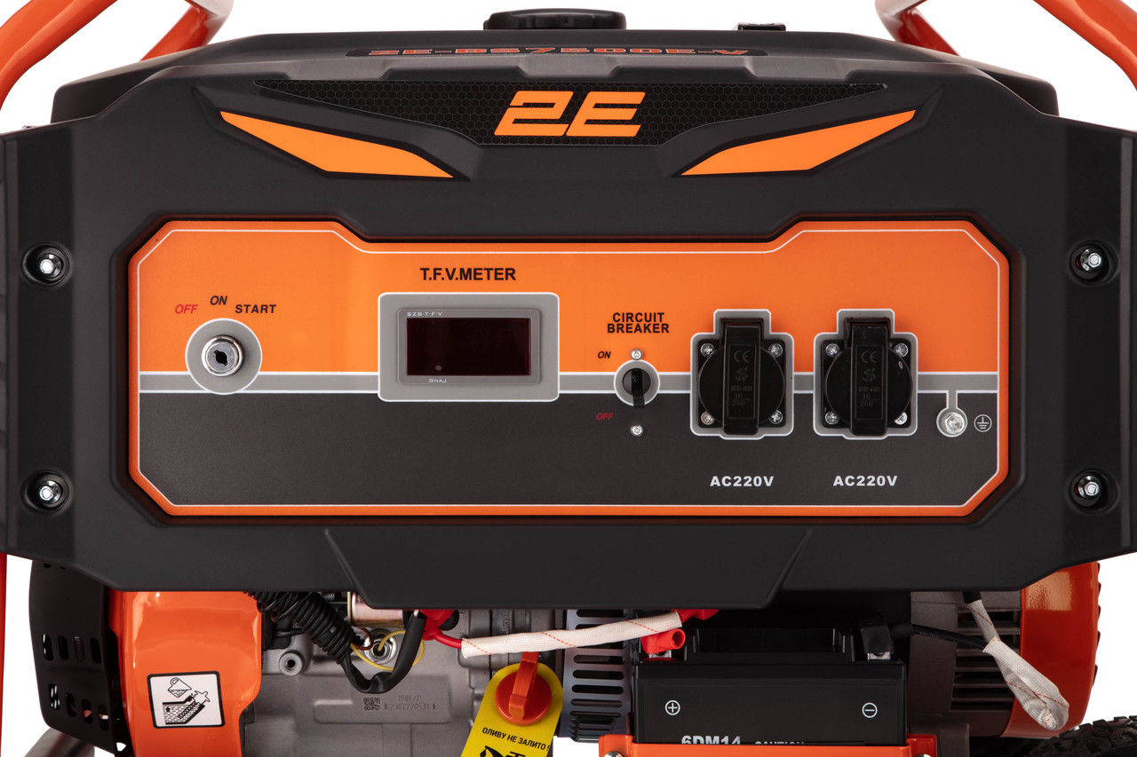 Купить 2E Генератор бензиновый 220 В, 50 Гц, 6.5 кВт, электро стартер ...