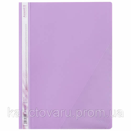 Швидкозшивач з кутовою кишенею Axent Pastelini 1306-36-A, А4, бузковий (ID#1913204704), ціна: 25 ...