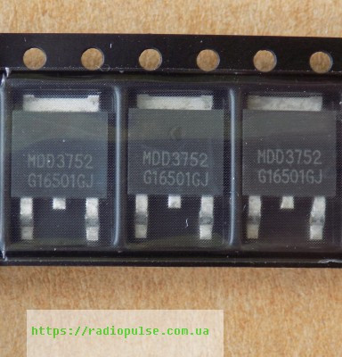 Транзистор MDD3752 , D-PAK (ID#1913383736), цена: 66 ₴, купить на Prom.ua