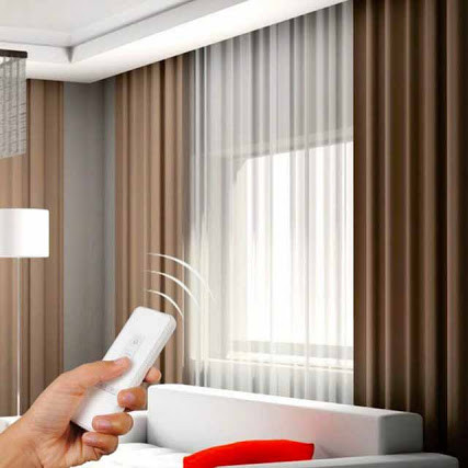 Моторизовані карнизи та механізми в Ужгороді від компанії "Інтер'єр вікна".